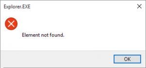 Как исправить ошибку “элемент не найден” в Windows 10.